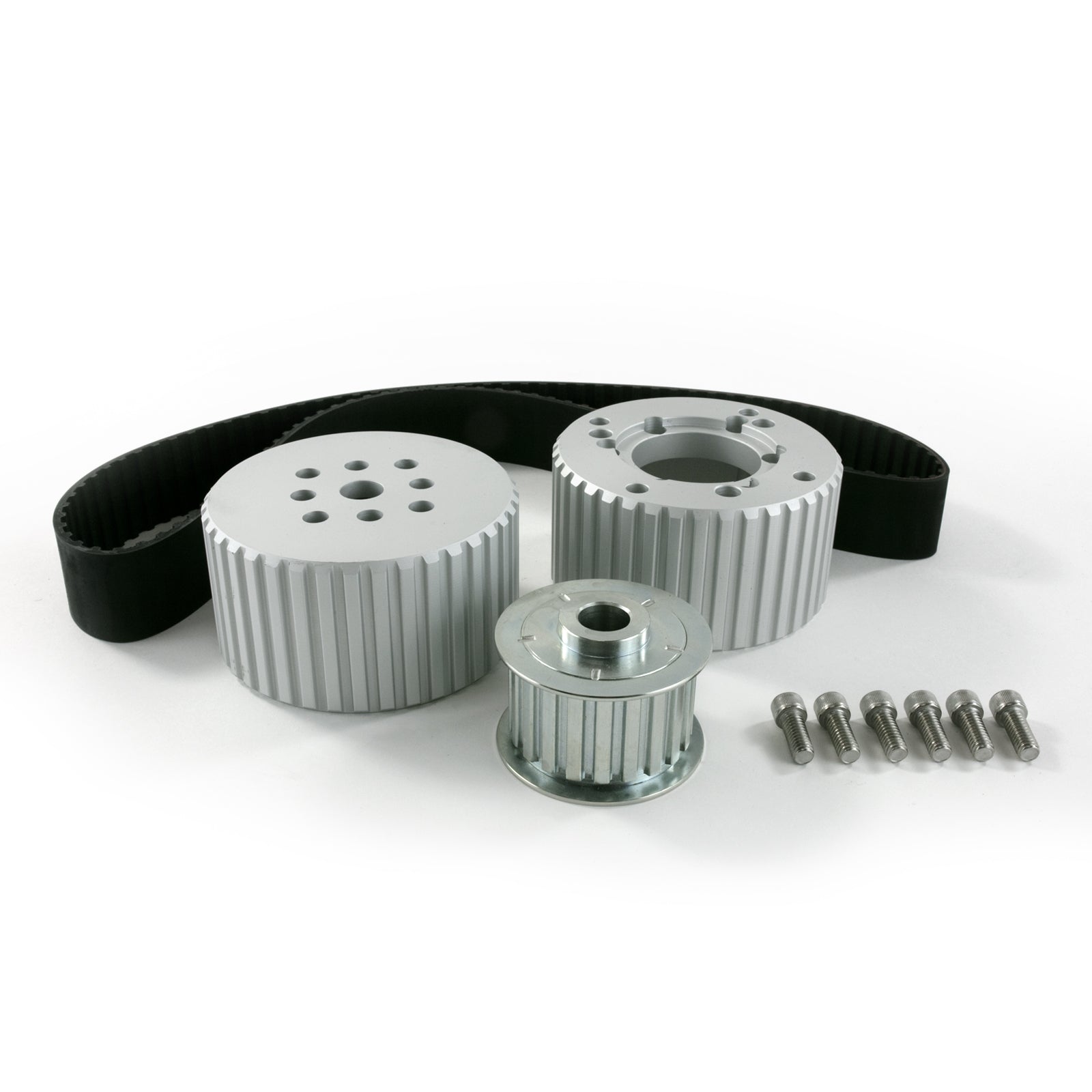 TSP Gilmer Style Pulley Kit; Billet Aluminum; BBM; Satin - DFW Speed