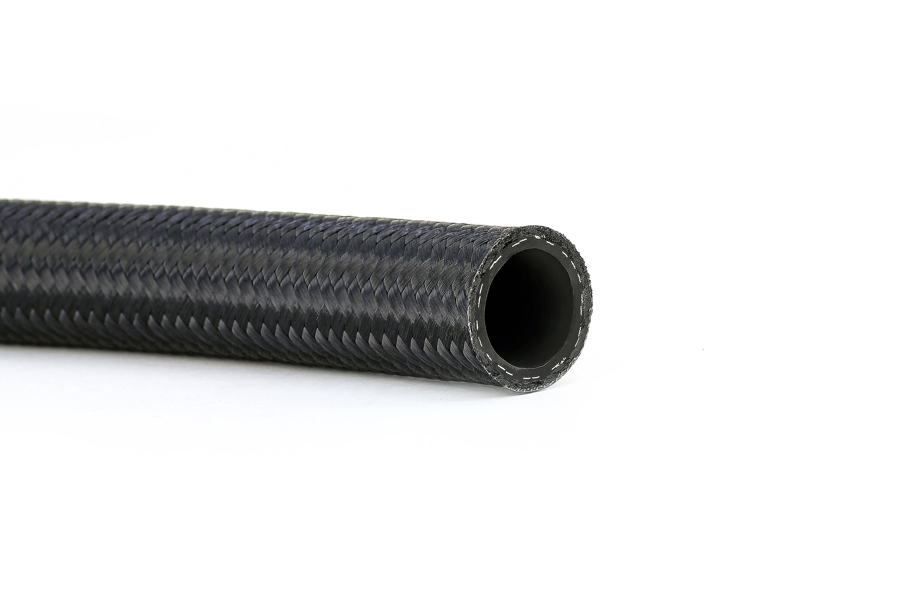 HPS Nylon Stainless Steel Braided Hose, Black - DFW Speed Syndicate