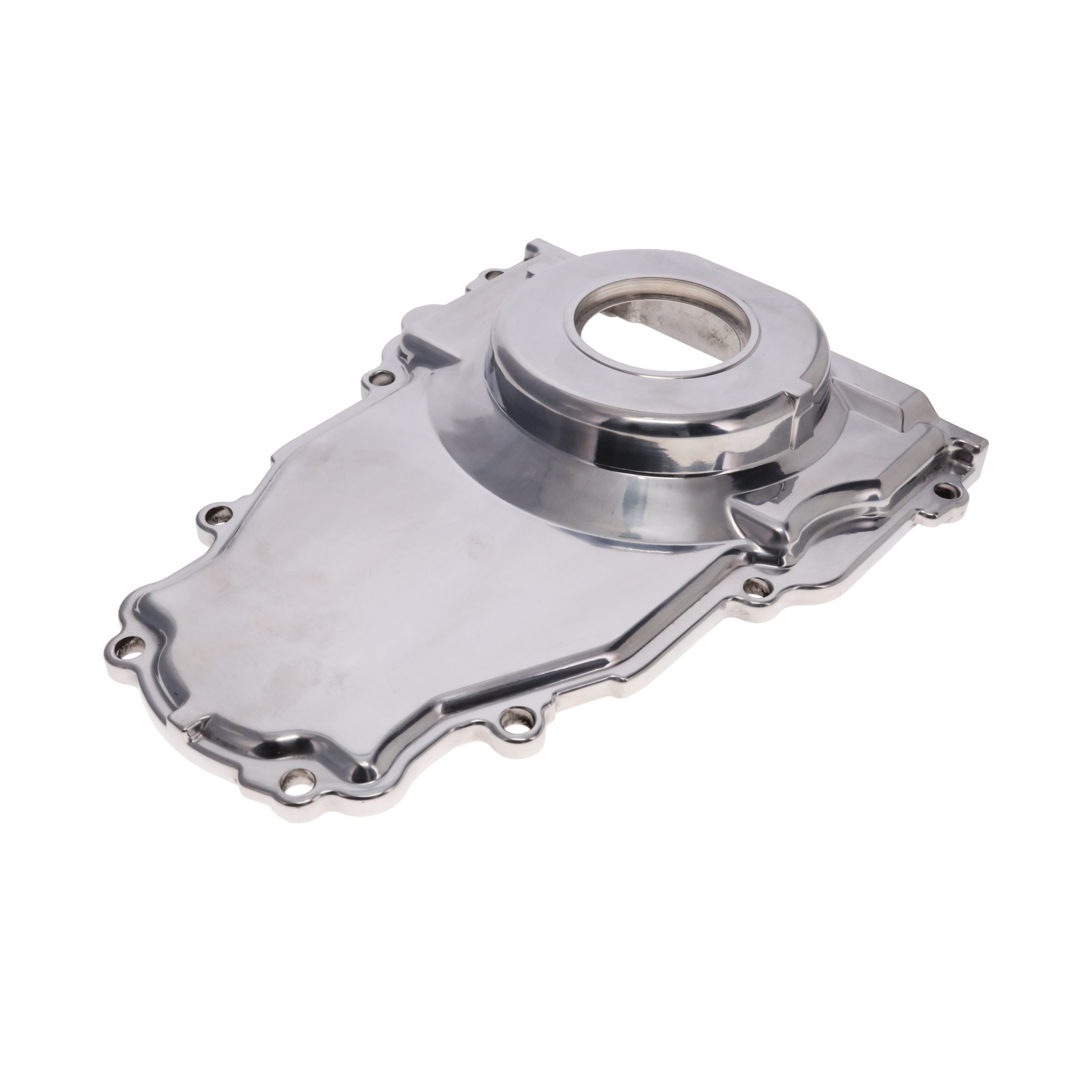 TSP GM LS 1-Piece Polished Aluminum Timing Cover With Crank Seal And G