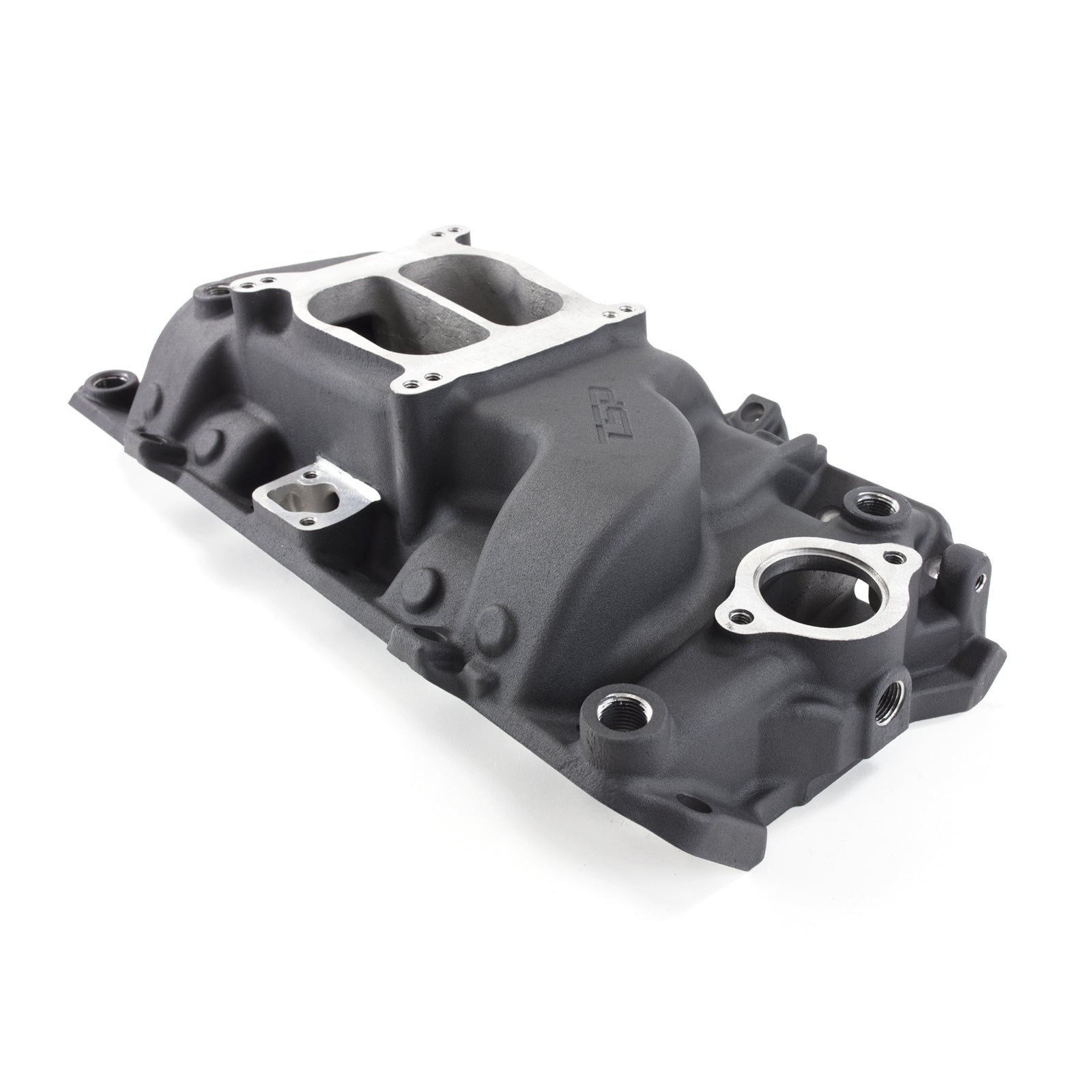 TSP Intake Manifold; Chevy Big Block Carb. Aluminum Dual Plane; Black