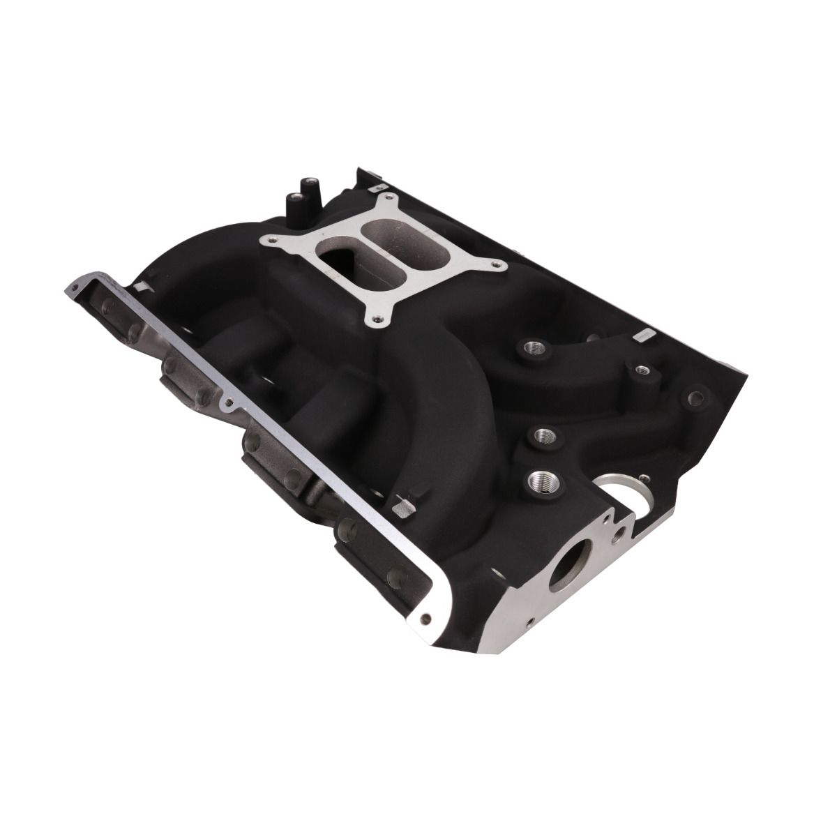 Intake Manifold; Ford Big Block FE Carb. Aluminum Dual Plane; Black