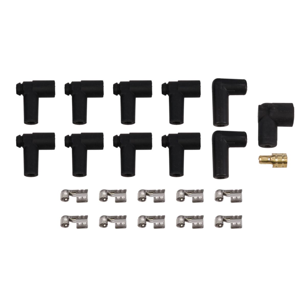 Spark Plug Wire Boot And Terminal Kit Male Cap 90 Deg.